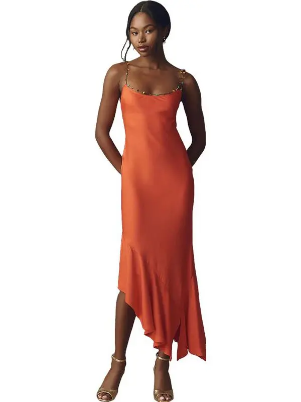 Amanda Uprichard Eros Maxi Dress - Orange