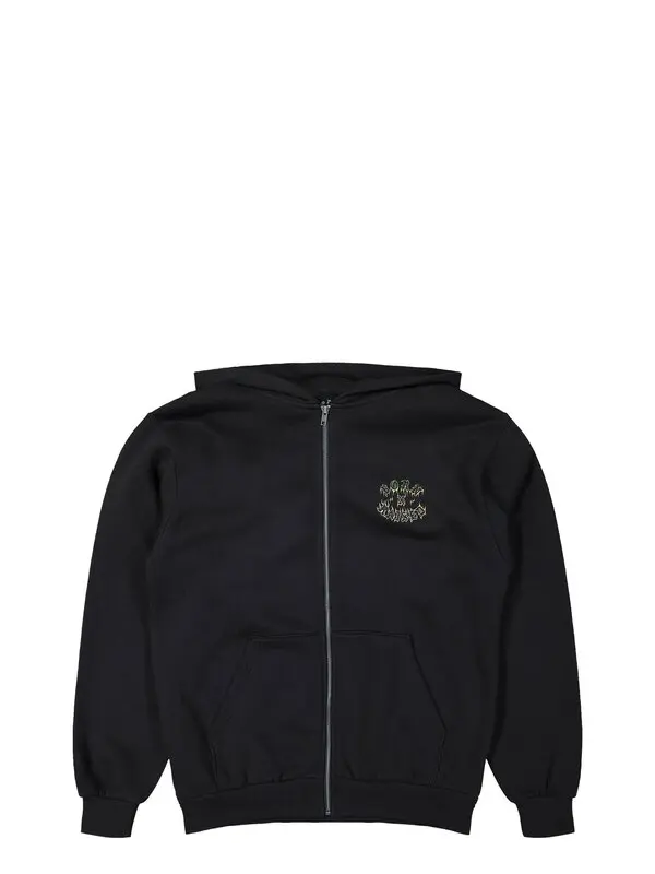 BORN X RAISED Guadalupe Zip-up Hoodie - Black
