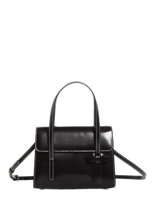 Sandy Liang Mini Mum Crossbody Bag - Black