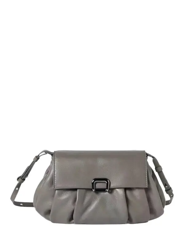 Brunello Cucinelli Nappa Leather Boule Bag - Grey