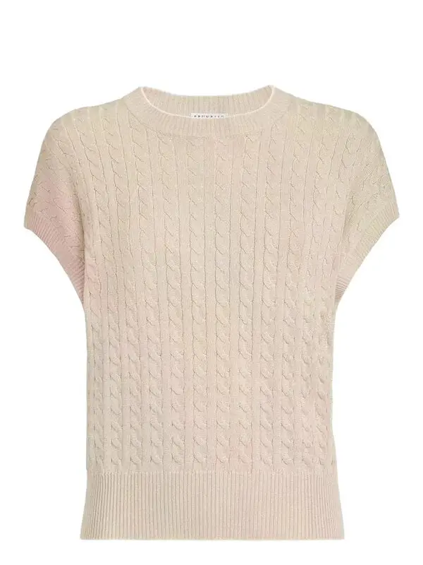 Brunello Cucinelli Sparkling Cotton Cable-knit Sweater - Neutrals