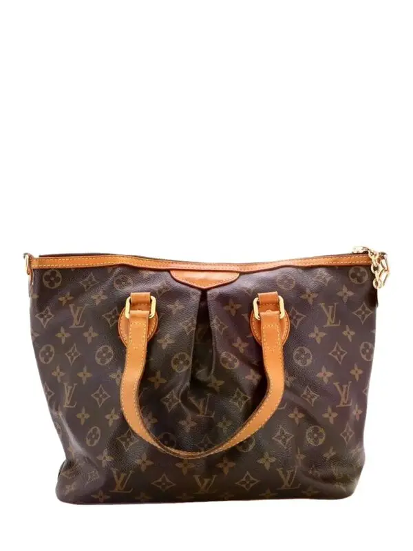 LOUIS VUITTON Palermo Monogram Canvas Pm Tote Bag - Brown