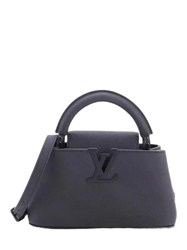 LOUIS VUITTON Capucines East West Bag - Black