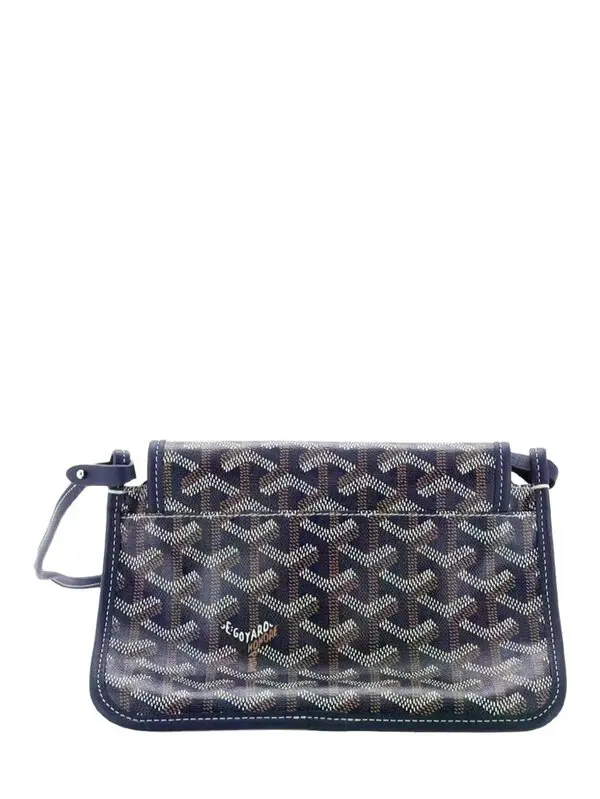 Goyard Plumet Clutch Wallet Coated Canvas Crossbody Bag - Blue