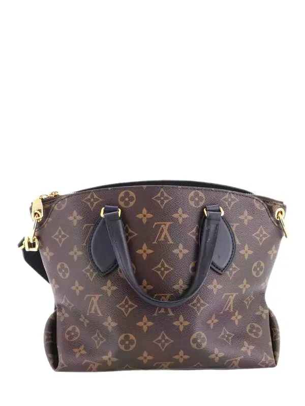 LOUIS VUITTON Monogram Canvas Flower Zipped Pm Tote Bag - Brown
