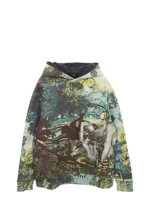 LOUIS VUITTON Tapestry Hoodie - Blue