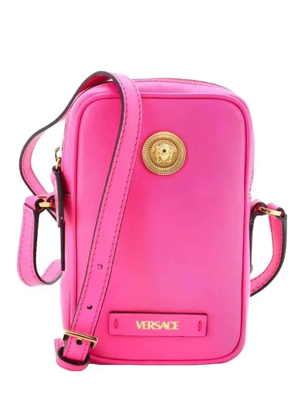 Versace Medusa Biggie Pouch Micro Crossbody Bag - Pink