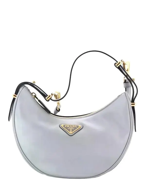Prada Half Moon Hobo Bag - Grey