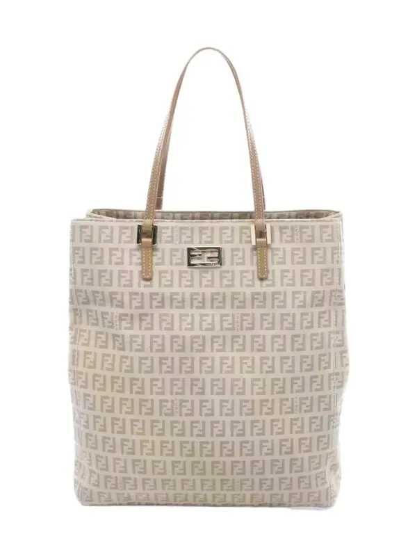 Fendi Zucchino Tote Bag - Neutrals