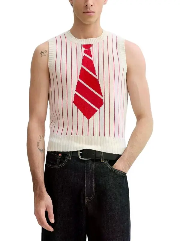 Kenzo Sleeveless Knitted Vest - Neutrals