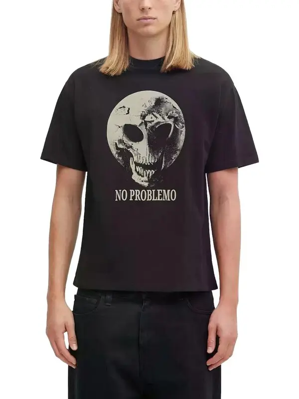NO PROBLEMO Dead Planet Graphic Crew-neck T-shirt - Black