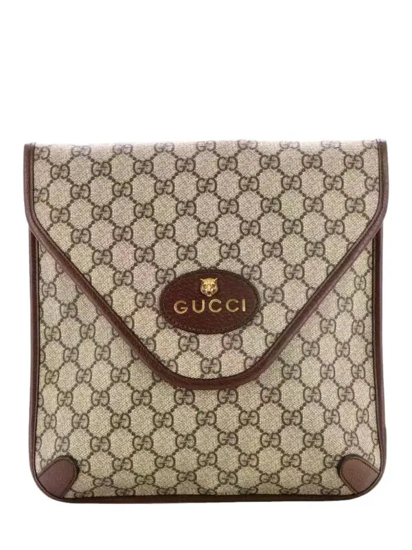 Gucci Gg Coated Canvas Medium Messenger Bag - Brown