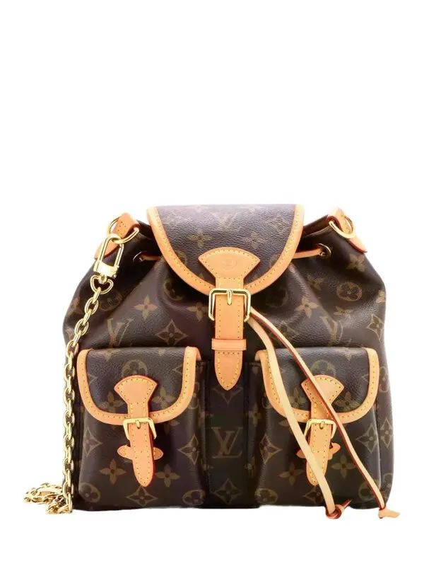 LOUIS VUITTON Monogram Canvas Pm Backpack - Brown