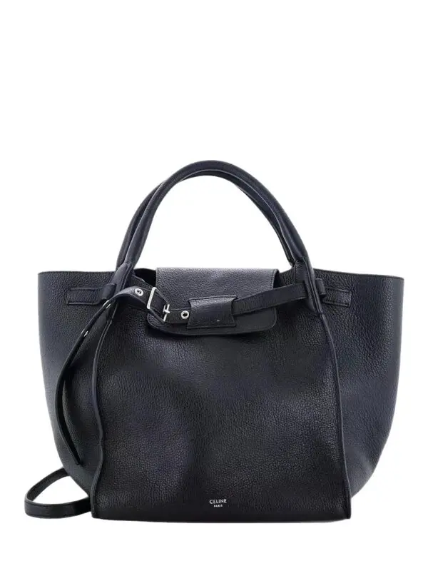Celine Big Bag Grained Calfskin Small Satchel - Black