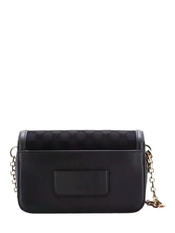 Gucci Gg Canvas Shoulder Bag - Black