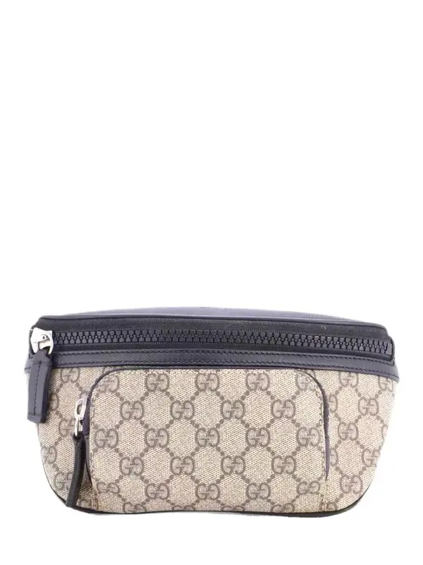 Gucci Gg Coated Canvas Medium Belt Bag - Black