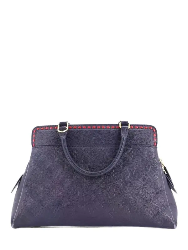 LOUIS VUITTON Monogram Empreinte Vosges Mm Satchel - Blue