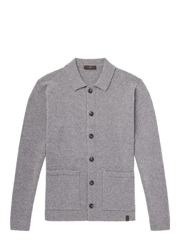 SLOWEAR Zanone Wool-blend Cardigan - Gray
