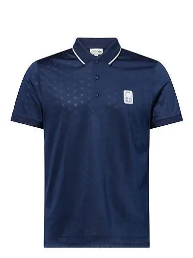 Lacoste Tennis Heritage Jersey Polo Shirt - Navy