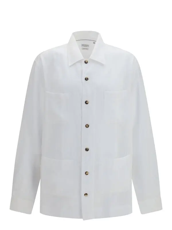 Brunello Cucinelli Linen Shirt - White