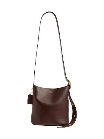 COACH Bleecker Leather Bucket Bag - Maple