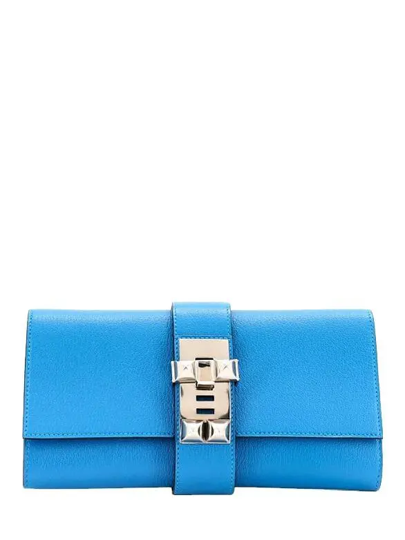 Hermès 23 Medor Clutch Chevre Mysore - Blue