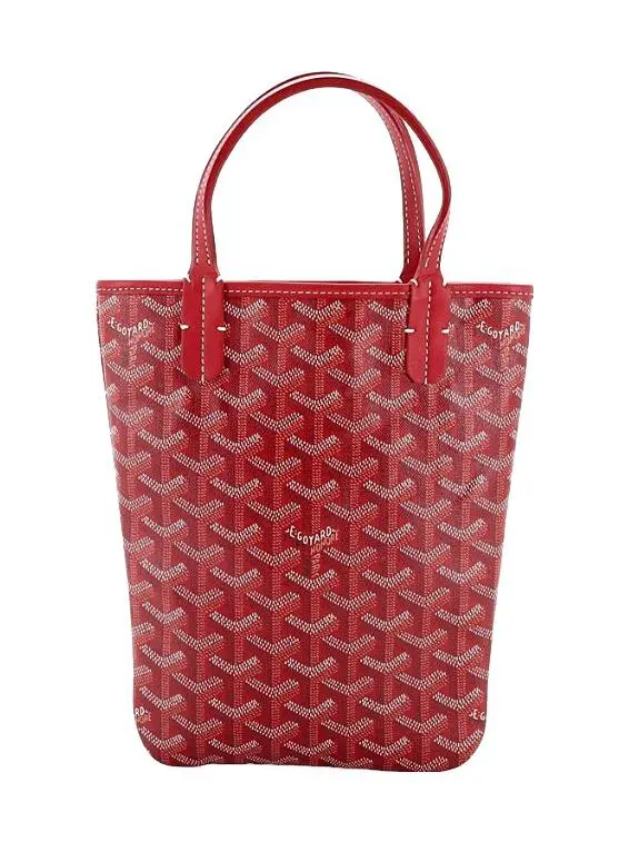 Goyard Poitiers Tote Coated Canvas - Red