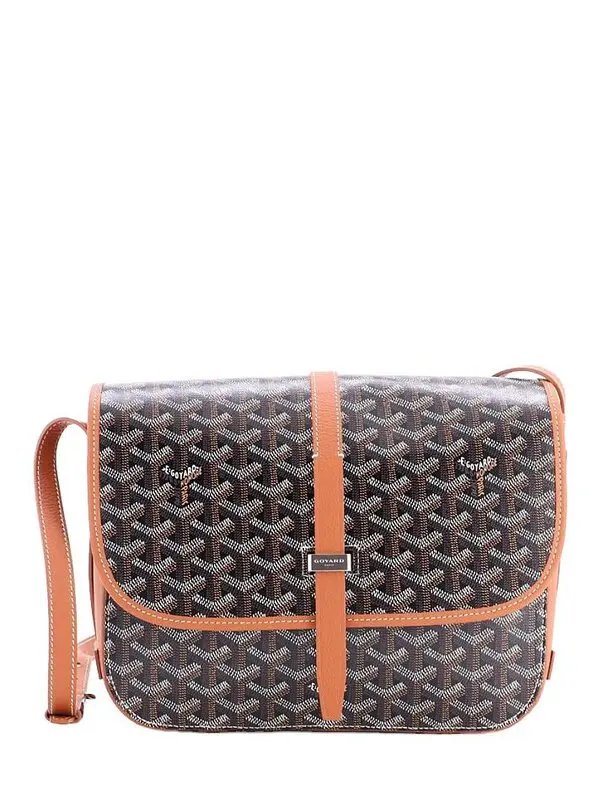 Goyard Mm Belvedere Ii Messenger Bag Coated Canvas - Brown