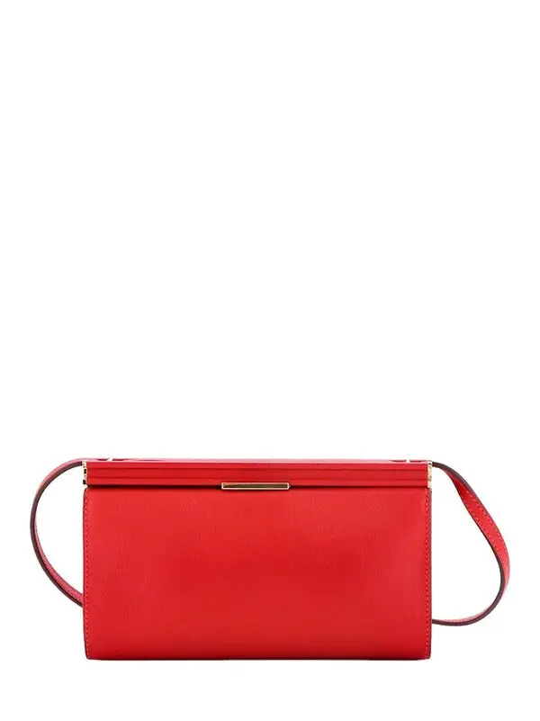 Hermès 21 Clic-h Shoulder Bag Evercolor - Red