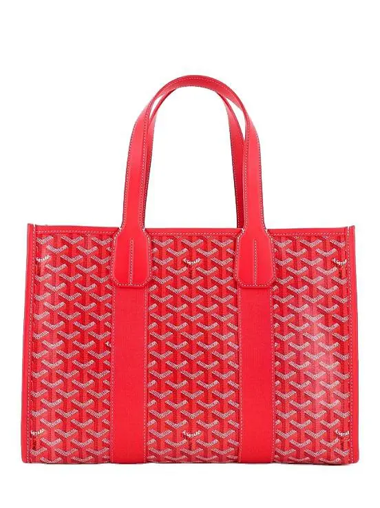 Goyard Pm Villette Tote Coated Canvas - Red