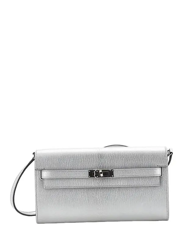 Hermès Kelly To Go Wallet Chevre Chamkilight - Metallic