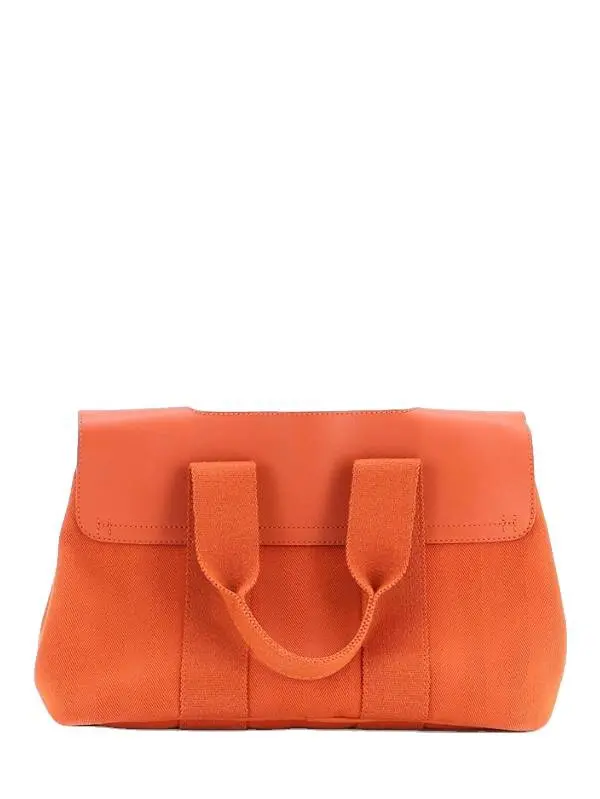 Hermès Pm Valparaiso Bag Toile And Leather - Orange