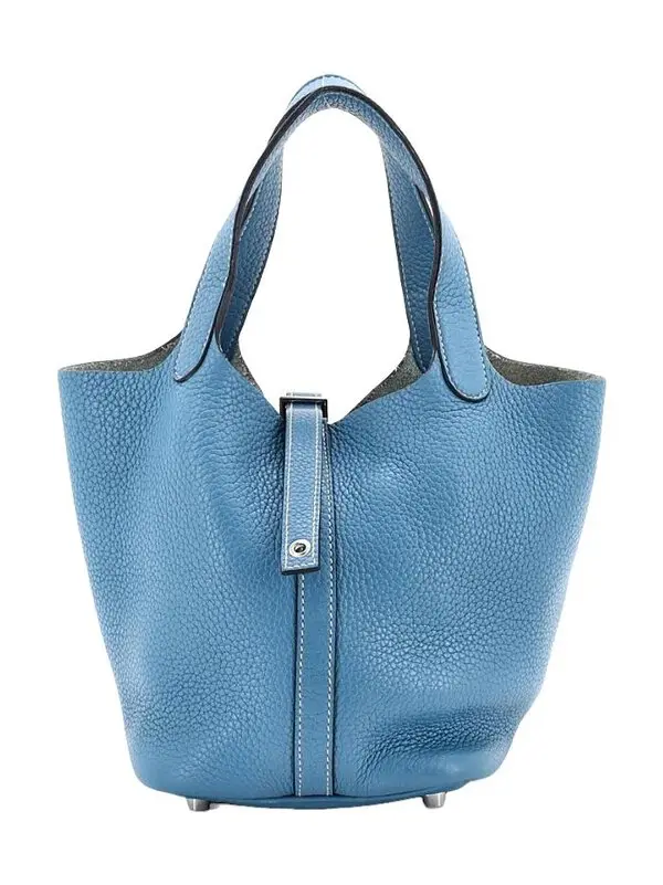 Hermès Pm Picotin Bag Clemence - Blue