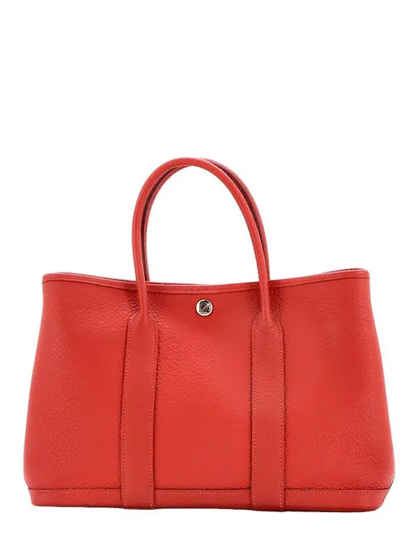 Hermès 30 Garden Party Tote Leather - Red