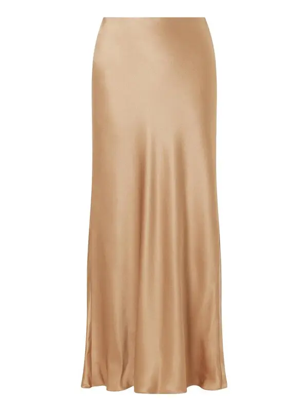 Gabriela Hearst Silk-satin Maxi Skirt - Neutrals