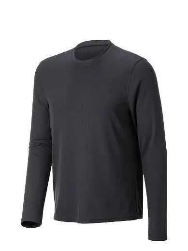 STRAUSS Performance Long Sleeve Crewneck T-shirt - Black