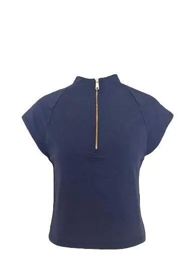 Krimson Klover Victoria Half Zip Cap Sleeve Pullover - Spellbound