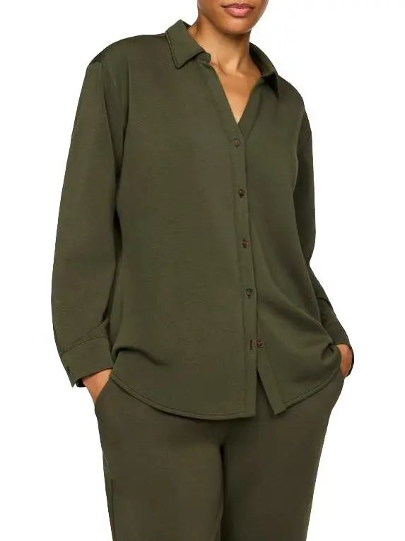 Spanx Aireressentials Oversize Button-up Shirt - Monstera