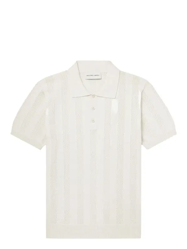 Frescobol Carioca Vidal Cotton Polo Shirt - Neutrals