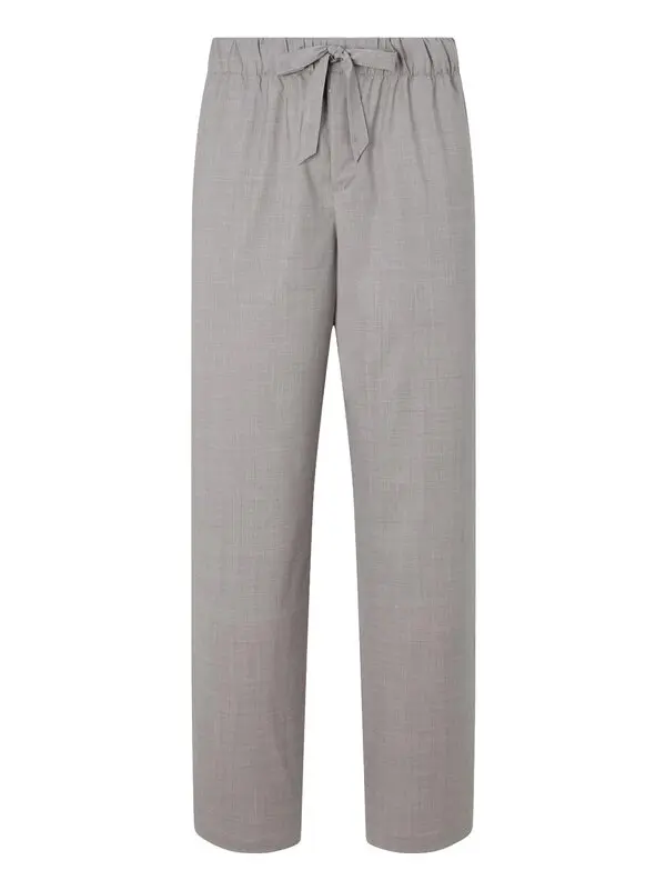 Frescobol Carioca Luan Wool Drawstring Trousers - Gray