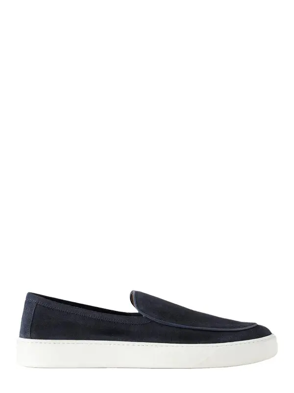 Frescobol Carioca Vela Suede Loafers - Blue