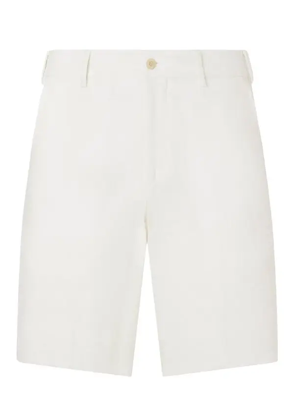 Anderson & Sheppard Straight-leg Garment-dyed Linen Shorts - Neutrals
