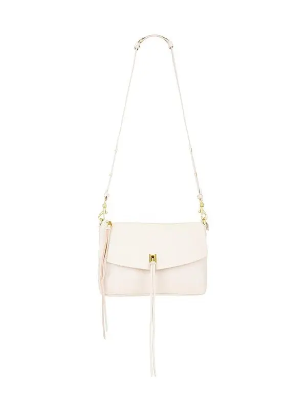 Rebecca Minkoff Darren Top Zip Shoulder Bag - Stone