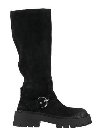 VIC MATIE Suede Leather Boots - Black