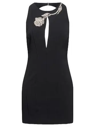 BLUGIRL Mini Dress In Polyester And Elastane With Crystal Embellishment - Black