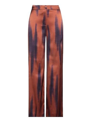 Momoni Wide-leg Silk And Elastane Pants - Rust