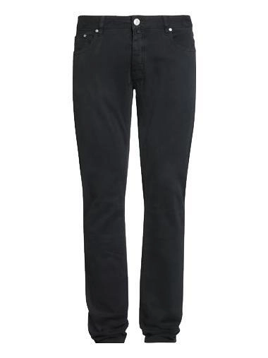 MOORER Midnight Cotton Elastane Pants - Blue