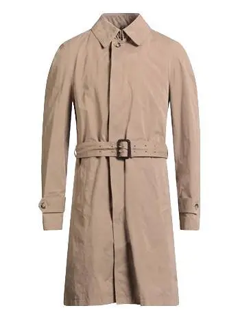 SEALUP Cotton Polyester Polyamide Twill Belted Trench Coat - Beige