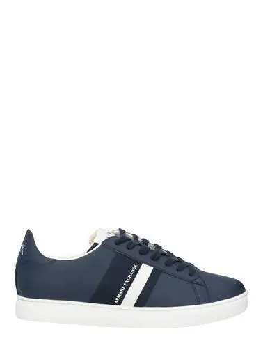 Armani Exchange Midnight Polyester Coated Sneakers - Blue