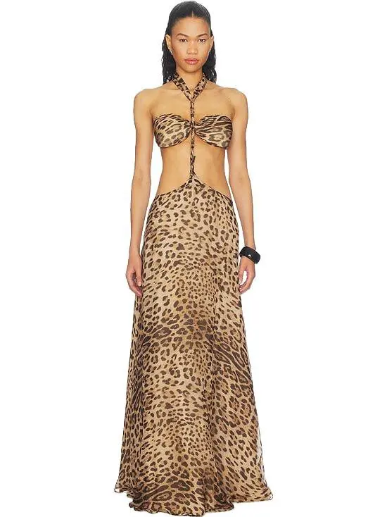 MARIANDREE GAITAN Kira Dress - Brown